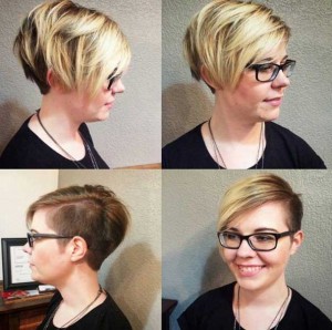 Pinned Back Full Curls with Short Hair